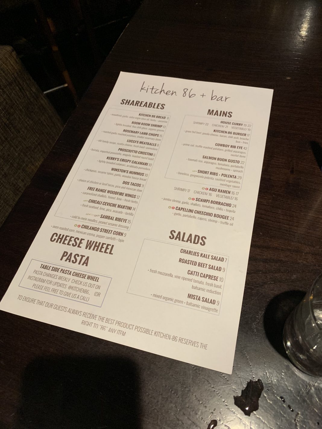 Kitchen 86 + Bar has opened on El Paseo in Palm Desert - Cactus Hugs